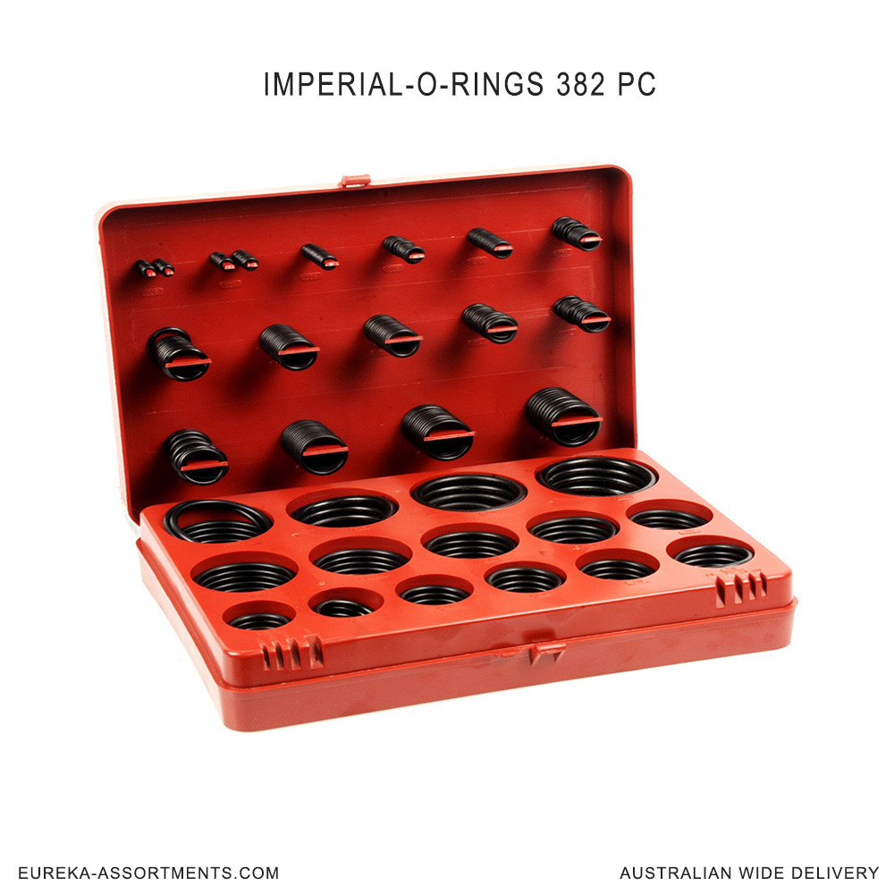 Eureka Assortments Imperial O Rings 382 pc