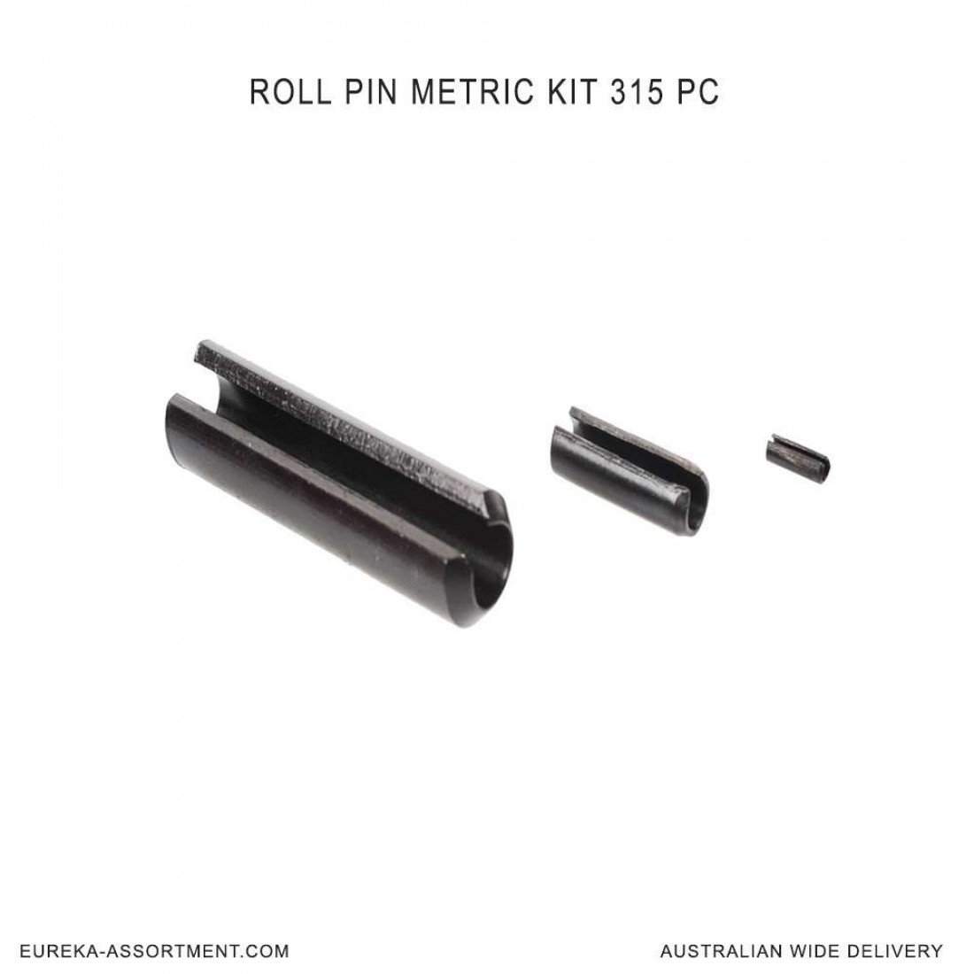Eureka Assortment Roll Pin Metric Kit 315 pc