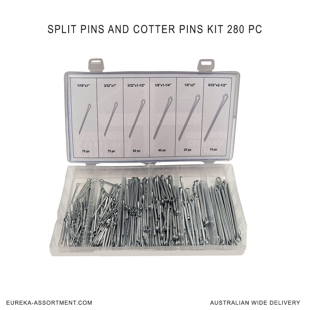 Eureka Assortment Split Pins And Cotter Pins Kit