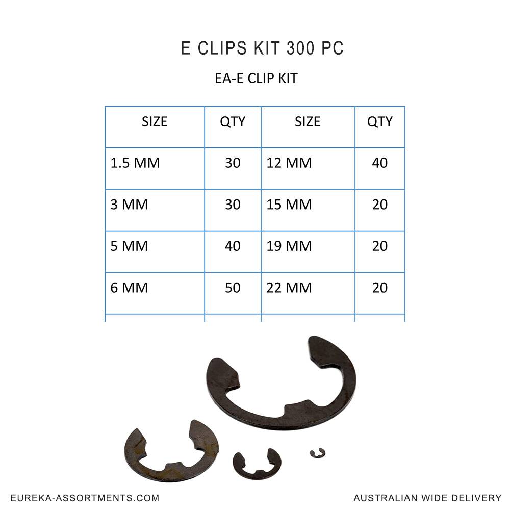Eureka Assortments E Clips Kit 300 pc